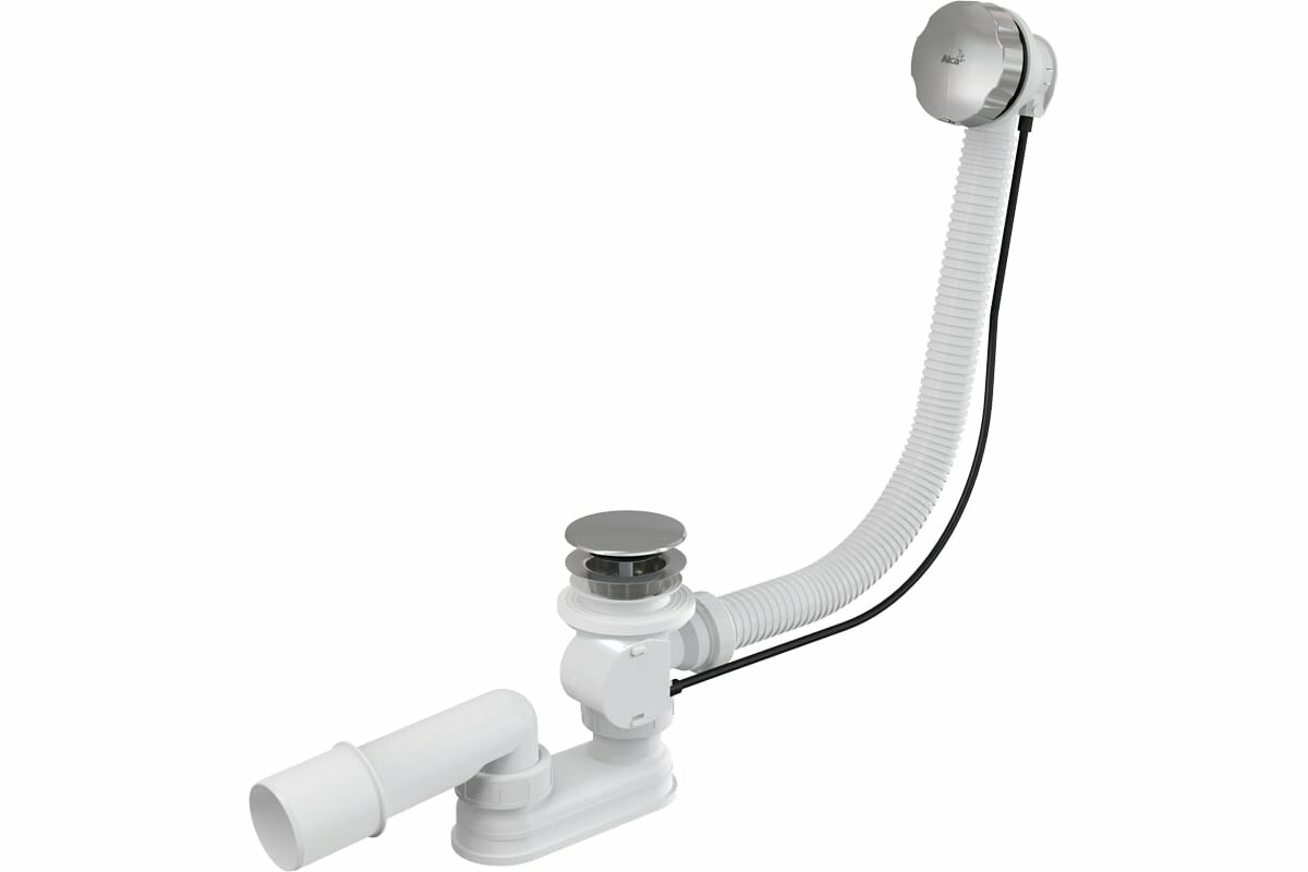 Alcadrain AG210125260 Сифон для ванны автомат комплект пластик/металл (A55KM) 00079315