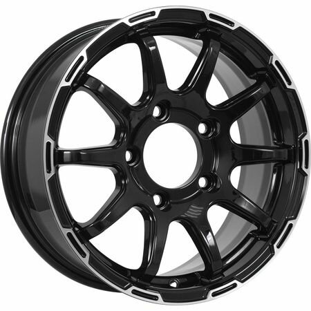 Колесный литой диск KDW KD1660(КС1113-00) R16x6.5 5x139.7 ET40 CB98.1 Black_Front_Polished