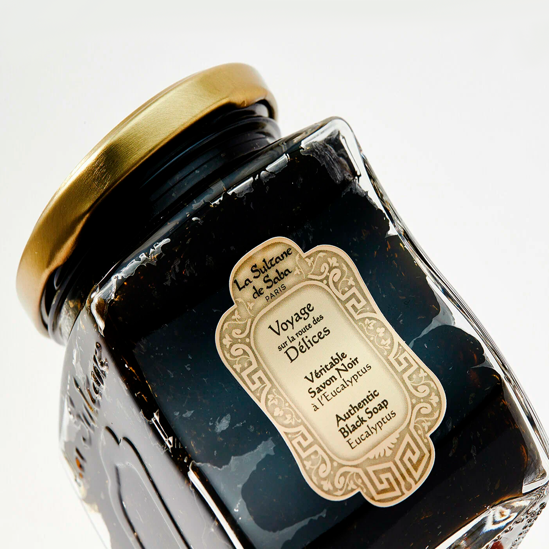 Мыло La Sultane de Saba "Authentic Black Soap Eucalyptus", черное, с эвкалиптом, 300 мл