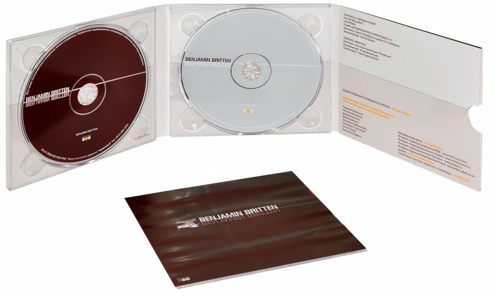Benjamin Britten (2 CD) (СД диск, Картонный бокс (digipack)) — фото 1
