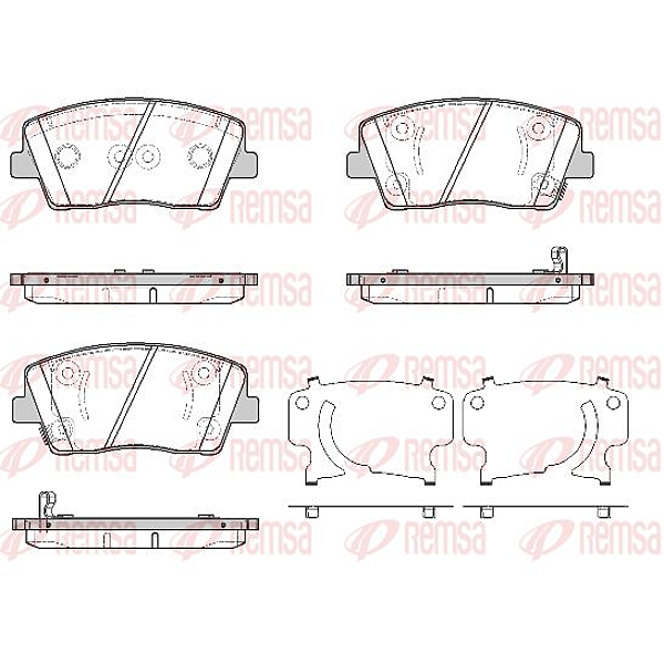 REMSA 1811.02 1811.02 колодки дисковые передние\ stinger 2.0 17