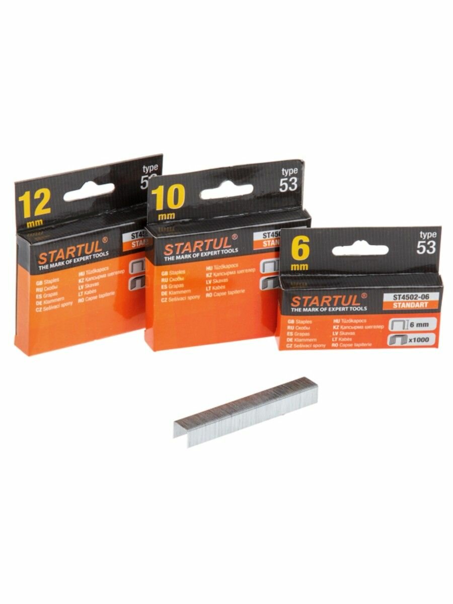 Startul Скобы 10мм тип 53 1000шт Standart ST4502-10