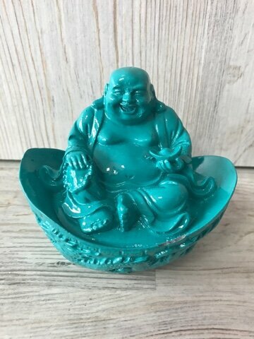 Статуэтка хотей (Хотэй), удача в дом, Фэн-Шуй (разные цвета, полистоун, 9 см.), 1 шт.