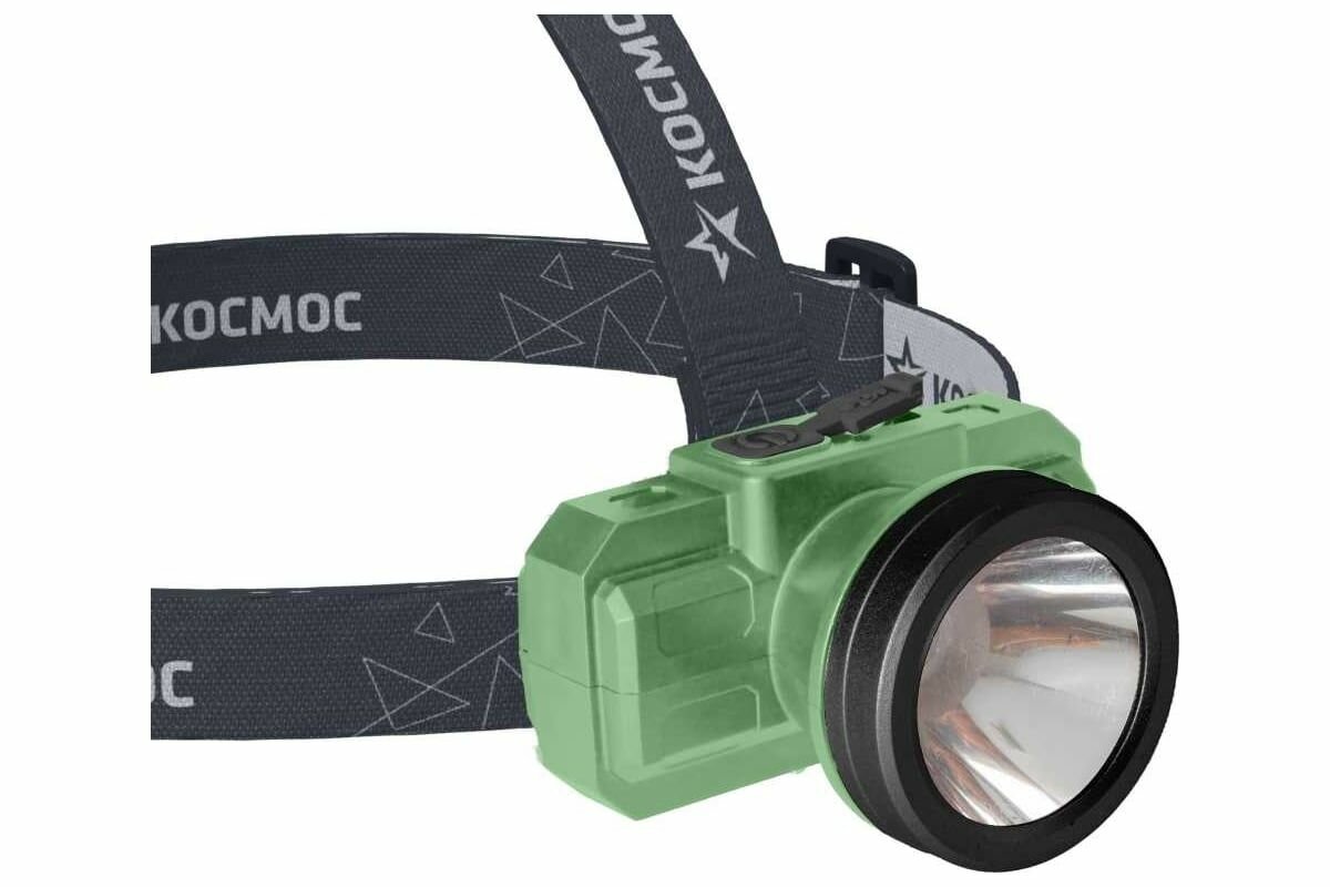 Налобный аккумуляторный фонарь космос 2ВтLED/Li-ion 14500 500mAh/ABS-пластик/USB-шнур type C KOC516Lit