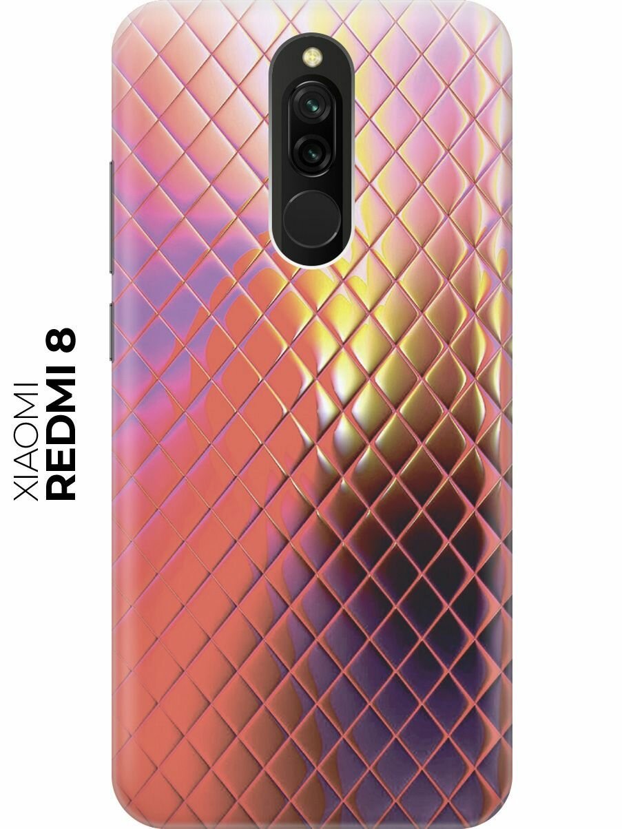 Силиконовый чехол Розовая рептилия на Xiaomi Redmi 8 / Сяоми Редми 8