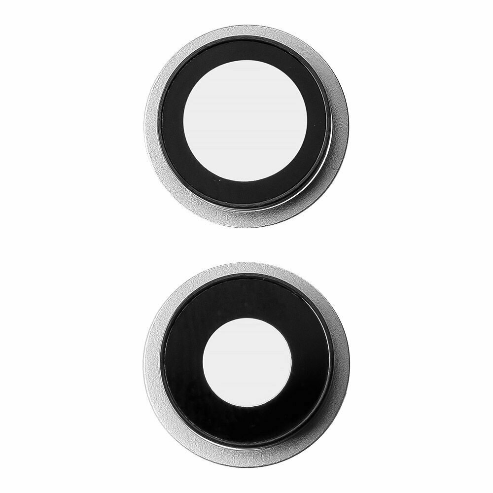 Стекло камеры + рамка для iPhone 12/12 mini (комплект 2 шт.) белый