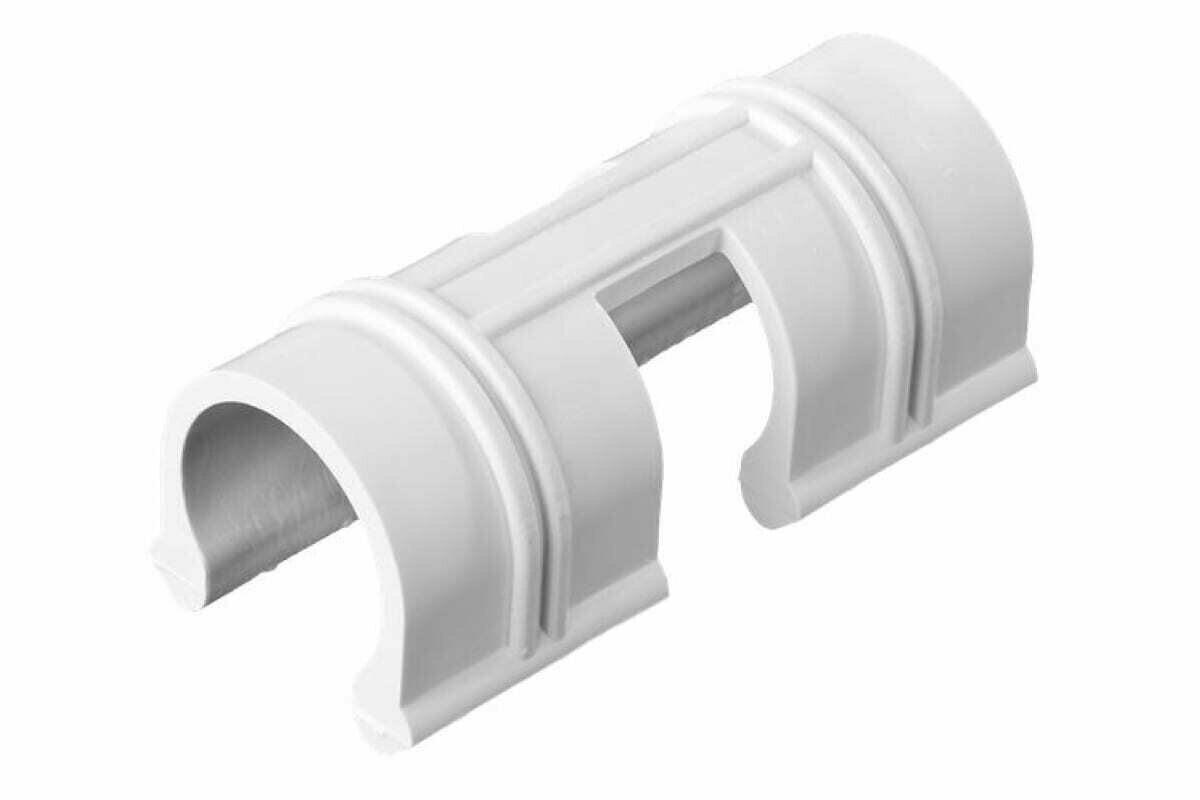 Клипса для парника, d 20 мм, 10 шт, зажим универсальный, пластик, белый