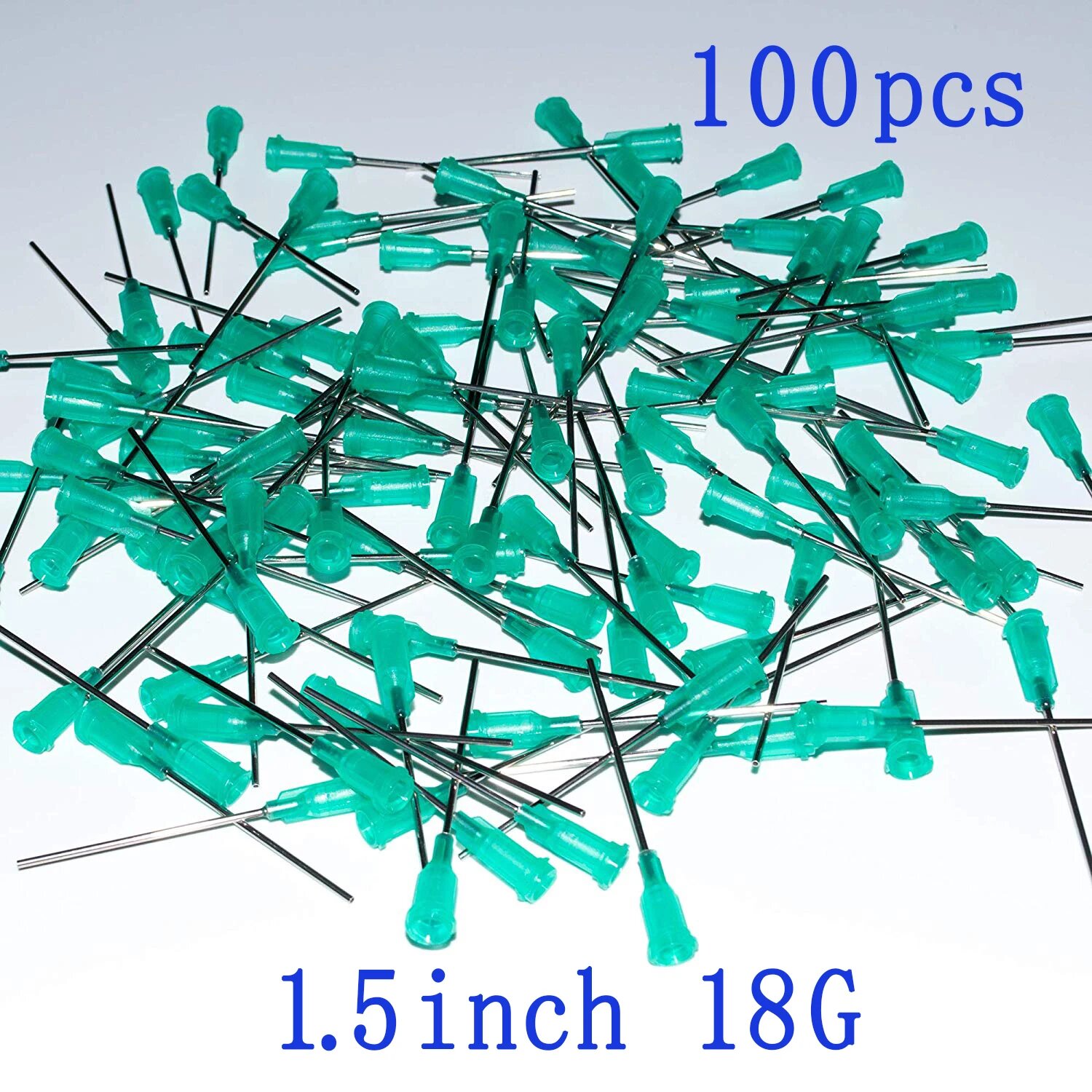Тупой наконечник, дозирующие иглы с фиксатором Luer 18 калибр 1,5 дюйма/38 мм. пластиковая игла для инъекций. игла шприца 18Ga, 100 шт./пакет