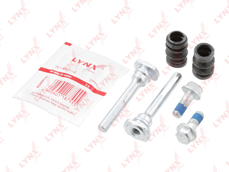 LYNXauto Комплект направляющих тормозного суппорта переднего (направляющая 8 mm, суппорт Tokico) NISSAN Almera(N15) 95> / Sunny(N14) 90-95 / Wingroad(Y10) 90-99, SUZUKI Vitara 88-98