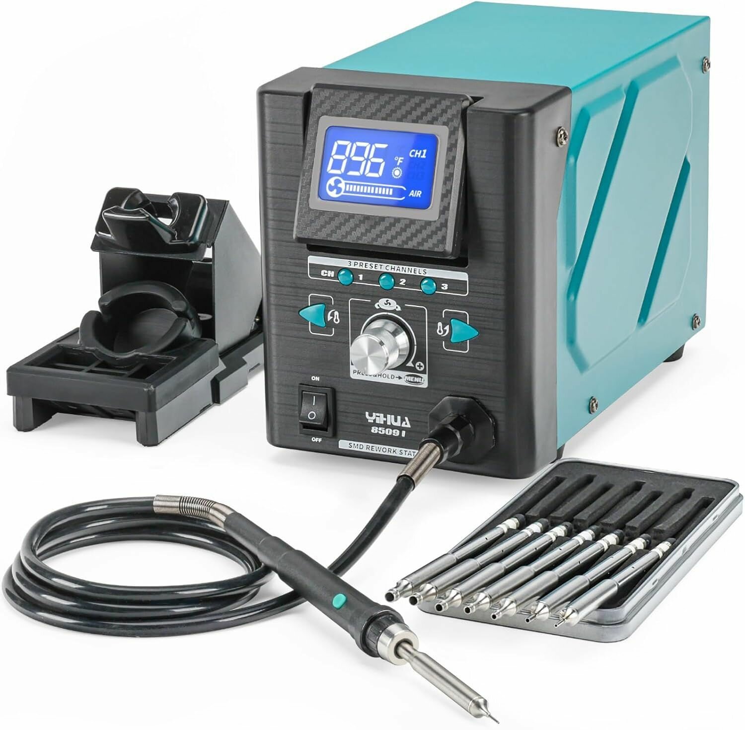 Паяльная станция Yihua 8509-I, термовоздушный паяльник 100.480С, 170вт