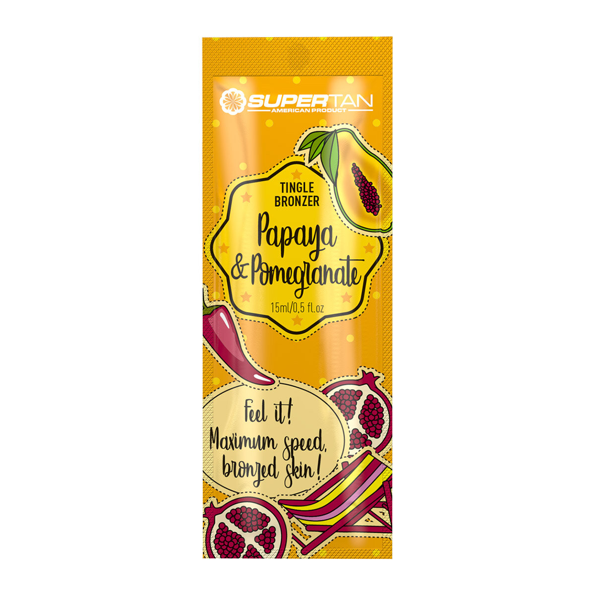 SuperTan Крем для солярия / Papaya & Pomegranate, 15 мл