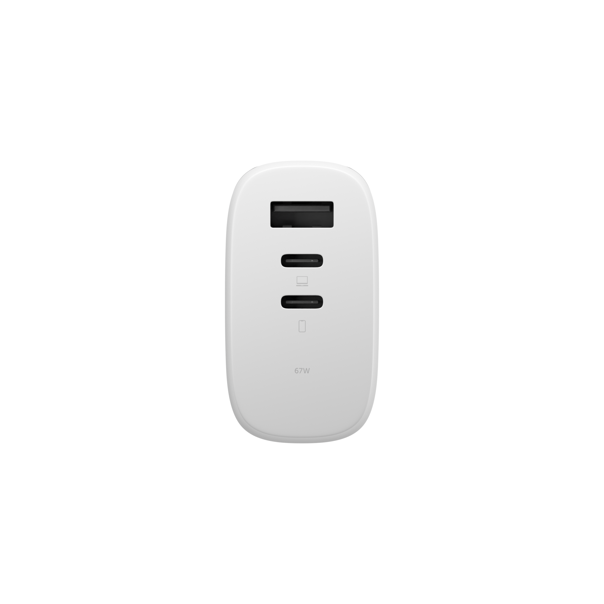 Сетевое зарядное устройство Native Union FAST GAN CHARGER, PD 67W, USB-C/USB-A, белый
