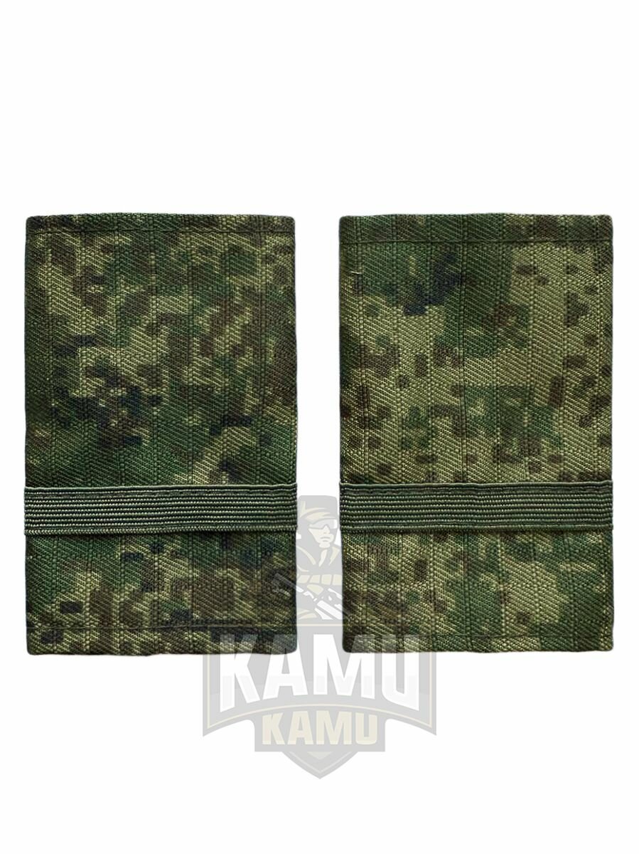 Фальш погоны цифра зеленая галунной лентой на летнюю форму Ефрейтор 8х5 см 751835