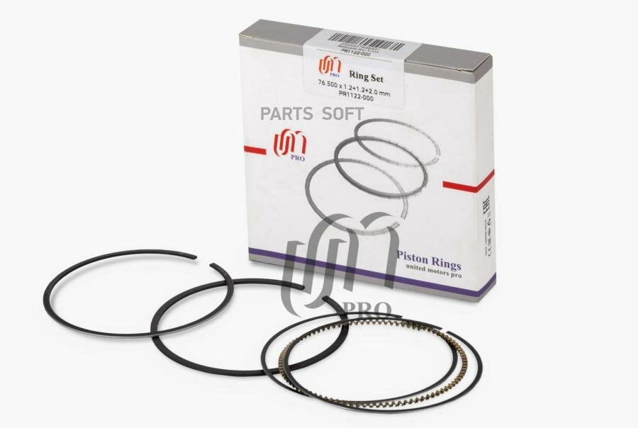 PR1122000 UMPRO Кольца поршневые STD Audi BCA/BKY d76.5 STD 1.2-1.2-2.0 (036 198 151 K) на 1 цил. UM