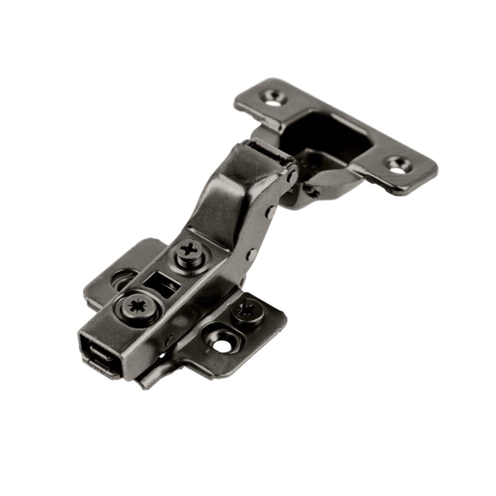 Петля вкладная с доводчиком GTV 35 h-0 clip on 3D черная