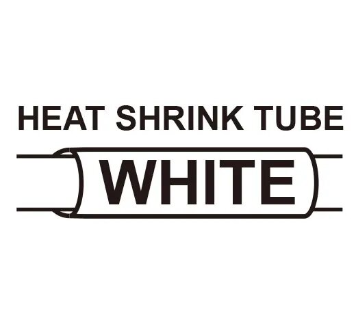 Термоусадочная лента для принтера Brother P-Touch 6 мм чёрная Black on White, 6 мм