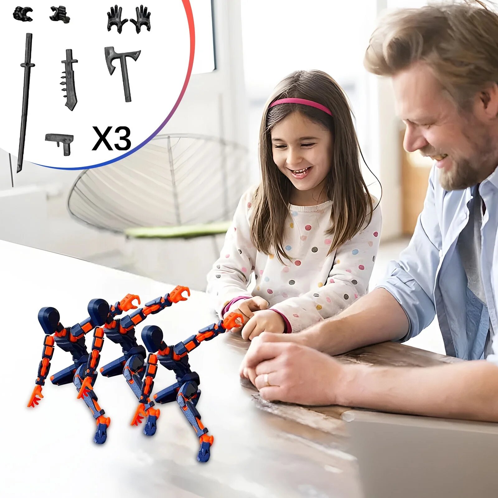 Фигурка «Титаны», напечатанная на 3D-принтере, многошарнирная коллекционная фигурка, фигурка для фанатов фигурок