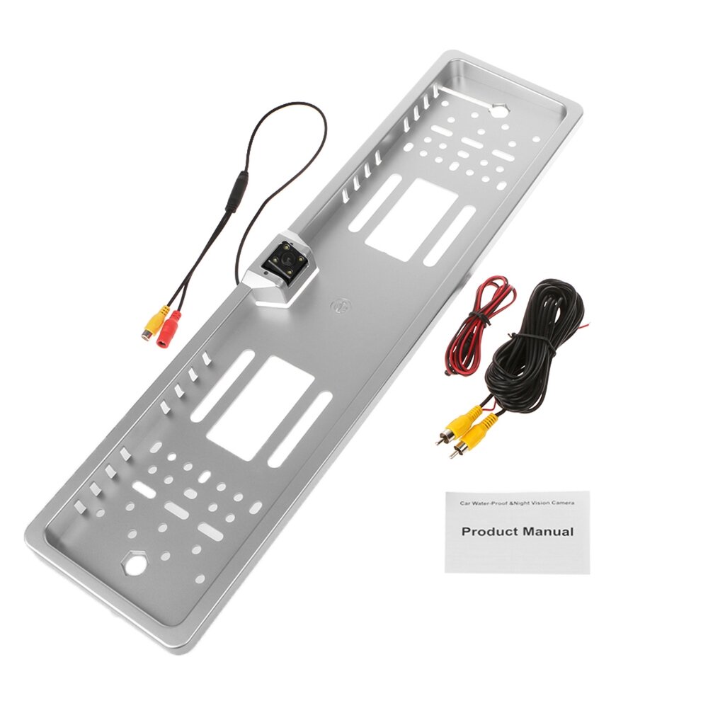 Беспроводная ИК-Камера Ночного Видения Заднего Вида Рамка Номерного Знака Камера Заднего Вида Автомобиля Водонепроницаемая Резервная Камера