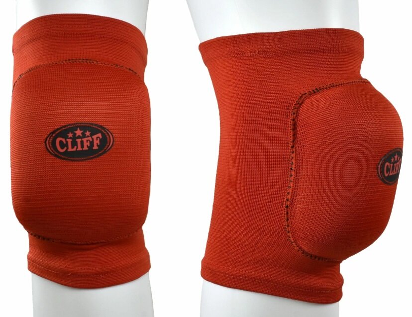 Наколенники, для гимнастики, танцев и волейбола, нейлон/полиуретан, размер L, красные