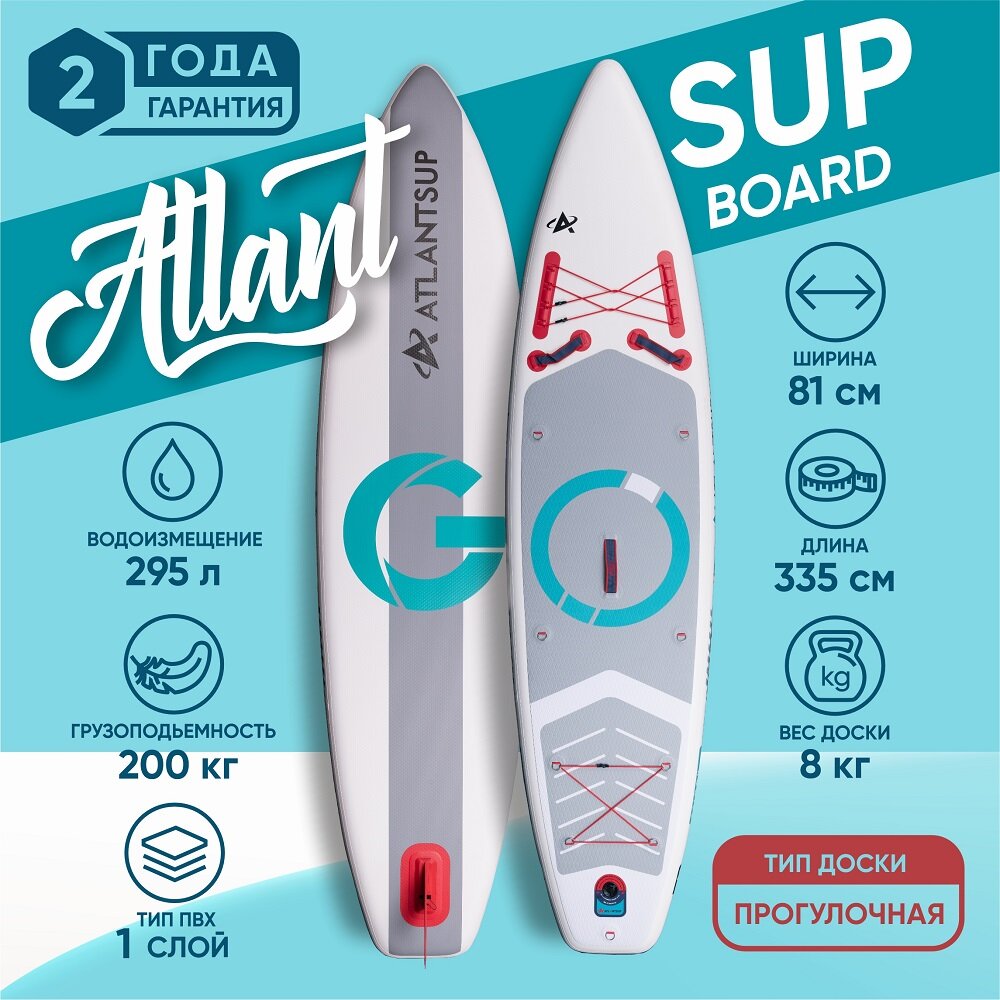 SUP Доска ATLANTSUP SINGLE 11' S7/2024