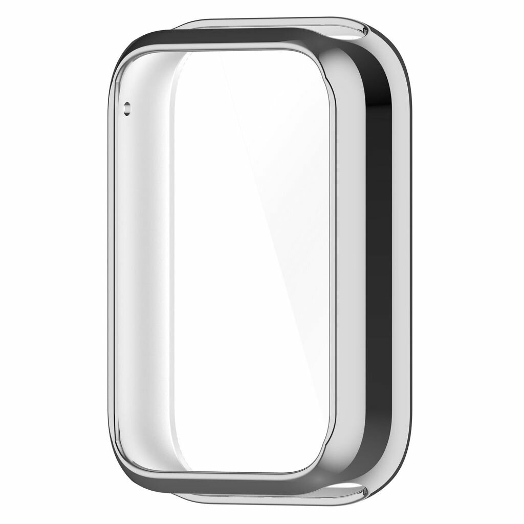 Xiaomi Mi Band 8 pro Полностью закрытый корпус из ТПУ - серебристого цвета