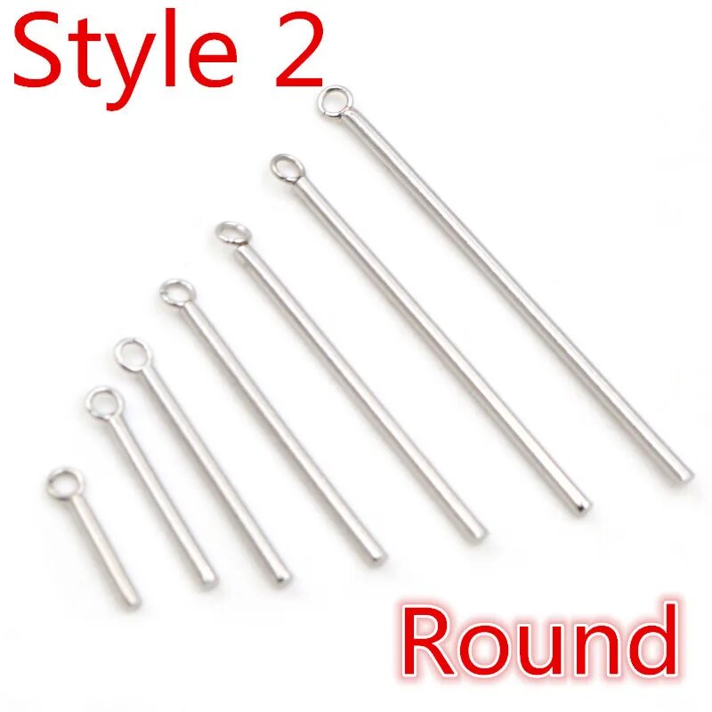Трубки для бижутерии из нержавеющей стали, Style 2, 30mm