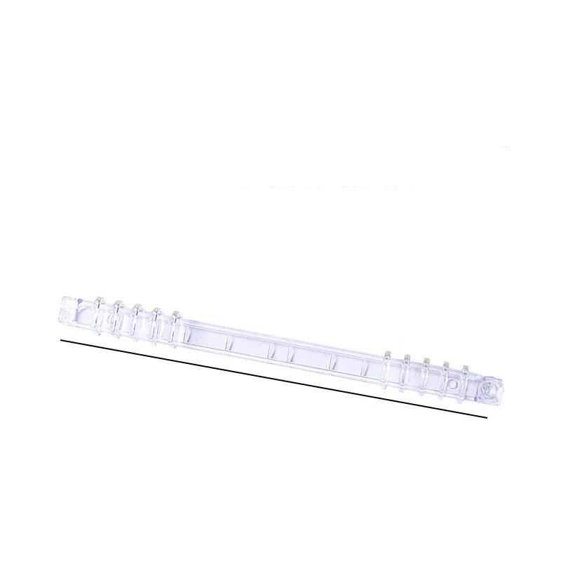 Кольца для сшивания KW-TRIO, прозрачные, пластиковые, A5/B5/A4 Белый, A5 white-10hole 1pcs