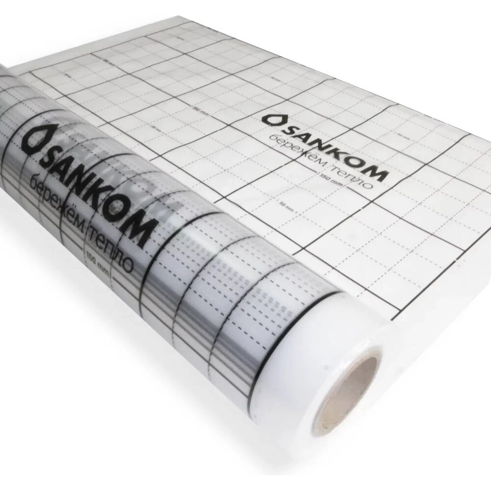 Пленка, Sankom, с разметкой 50x50 мм Sankom 1x100 м. п. 100 кв. м. 02TАРЕ, 50 × 50 мм, прочного полиэтилена