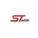 Эмблема Ford ST Line Silver Red