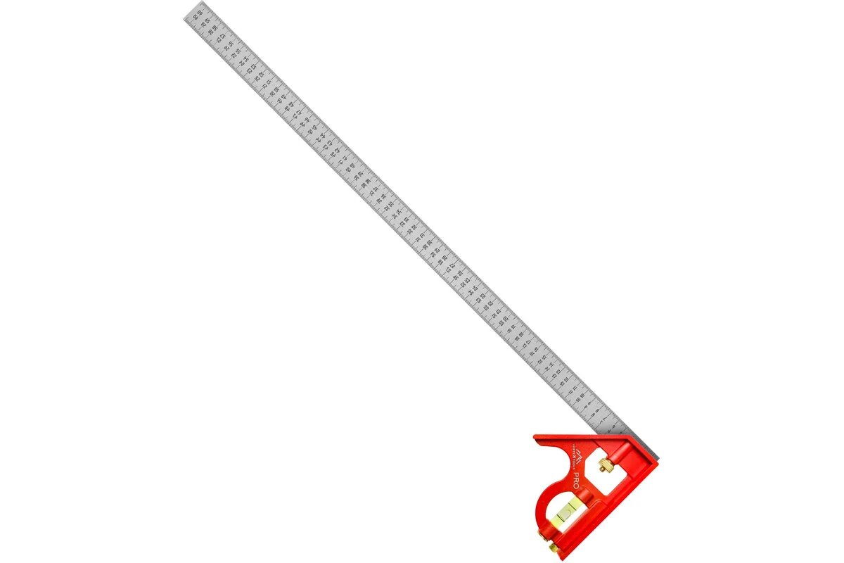 Vertextools линейка комбинированная PROFI для столярных работ 600ММ, INOX+AL фрезерованный толщина 3046-21