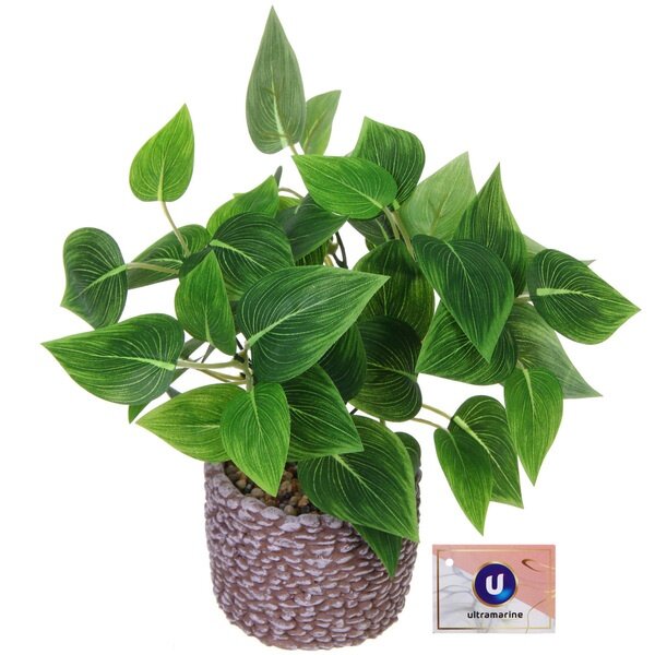 Цветок искусственный ULTRAMARINE в горшке "Хоста", размер 26 см