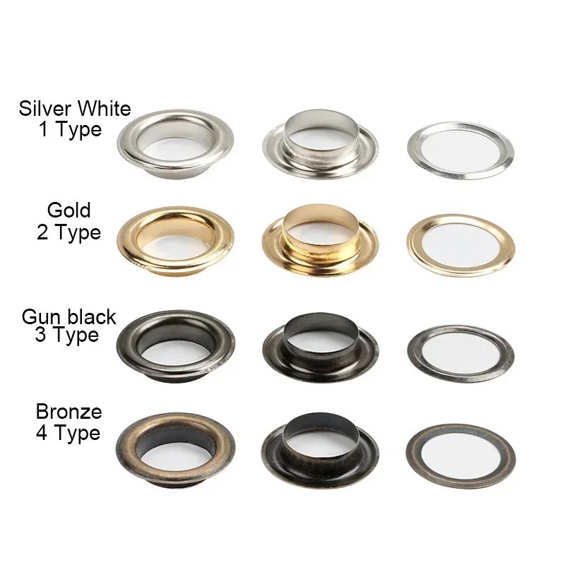 1 ~ 30 шт. металлические люверсы, втулки, заклепки с воздушным отверстием, 8 мм, 10 мм, 12 мм, 14 мм, 20 мм, 40 мм для кожаной сумки, обуви, кепки на ремень, аксессуары для одежды
