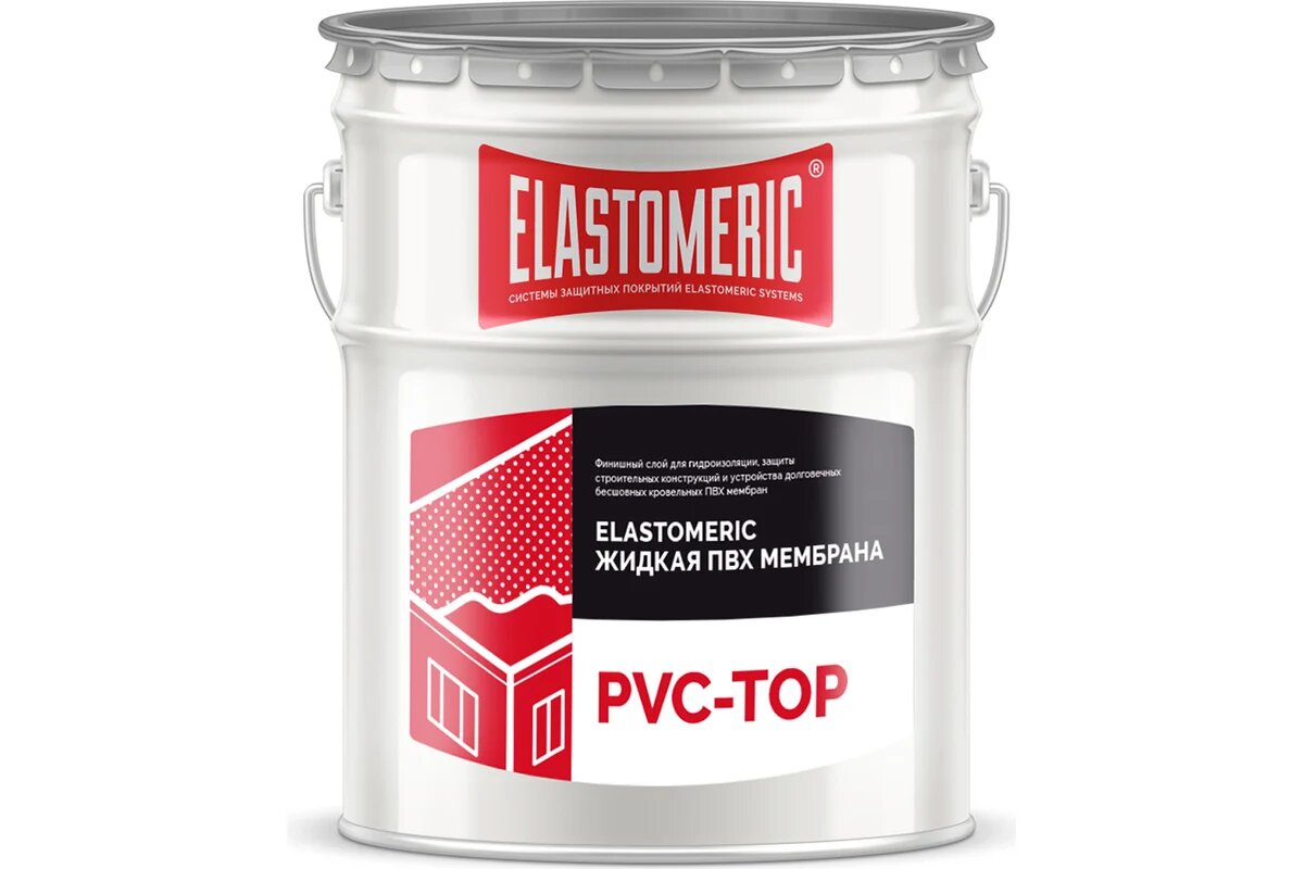 Elastomeric Systems Жидкая пвх-мембрана финиш 20кг. белая elastomeric pvc-top 201001