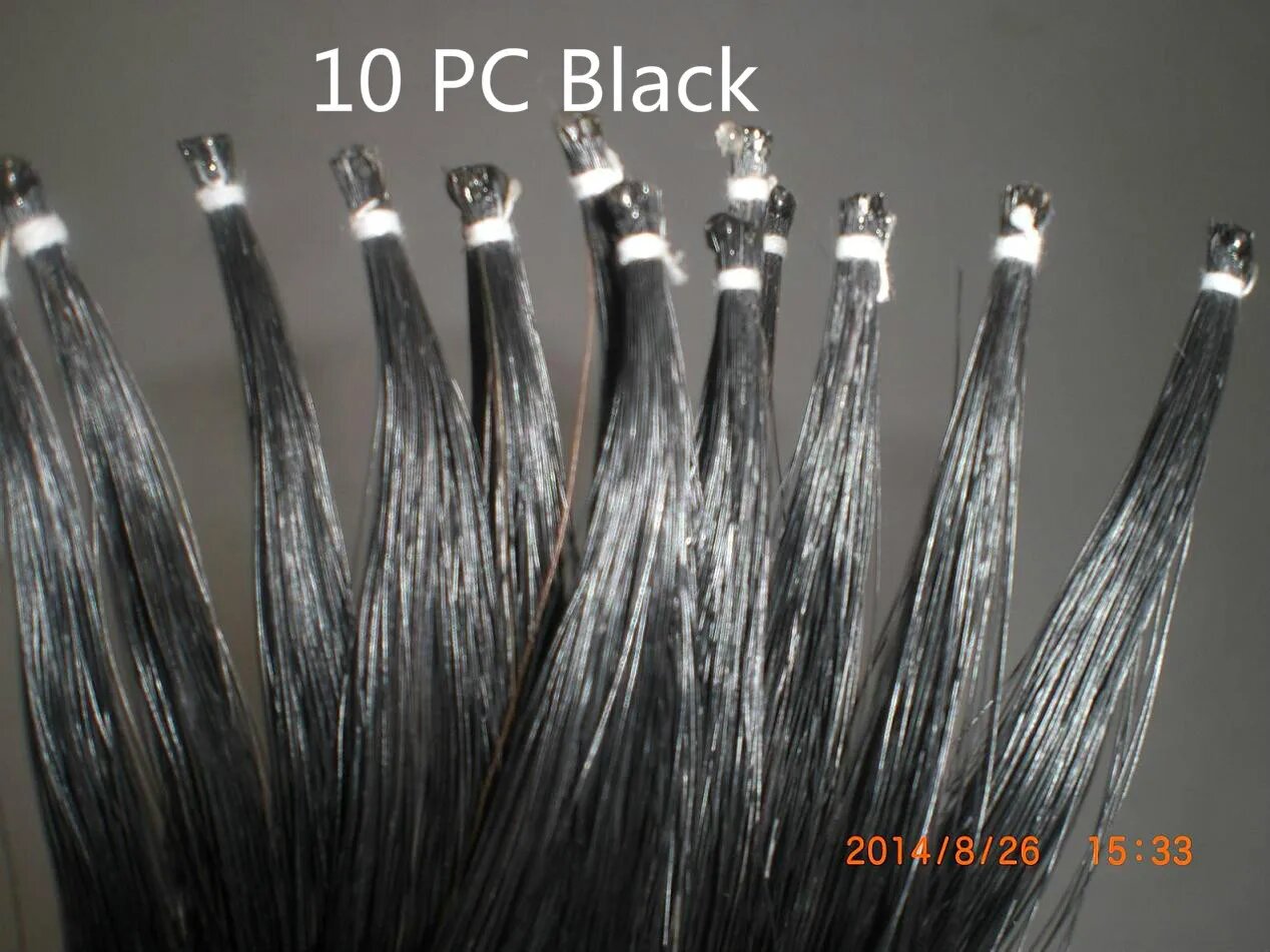 Конский хвост волос для скрипки и виолончели Bai Fei Te Черный, C-10PCs 81cm