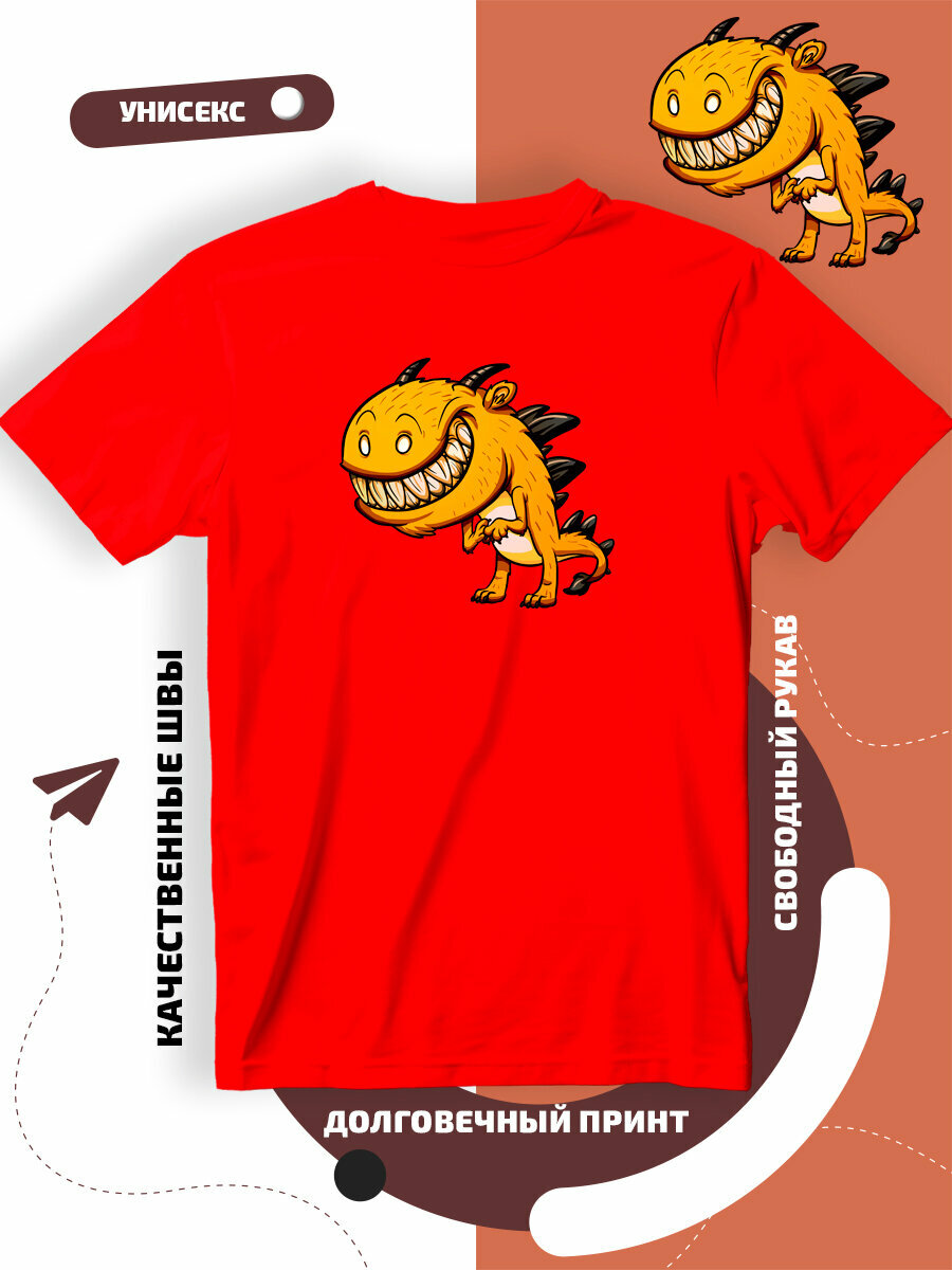 Футболка монстр красный