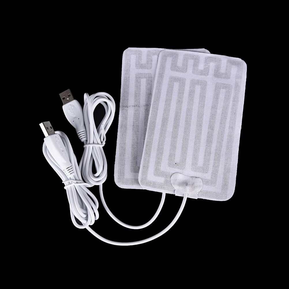 USB грелка из углеродного волокна 2 шт.