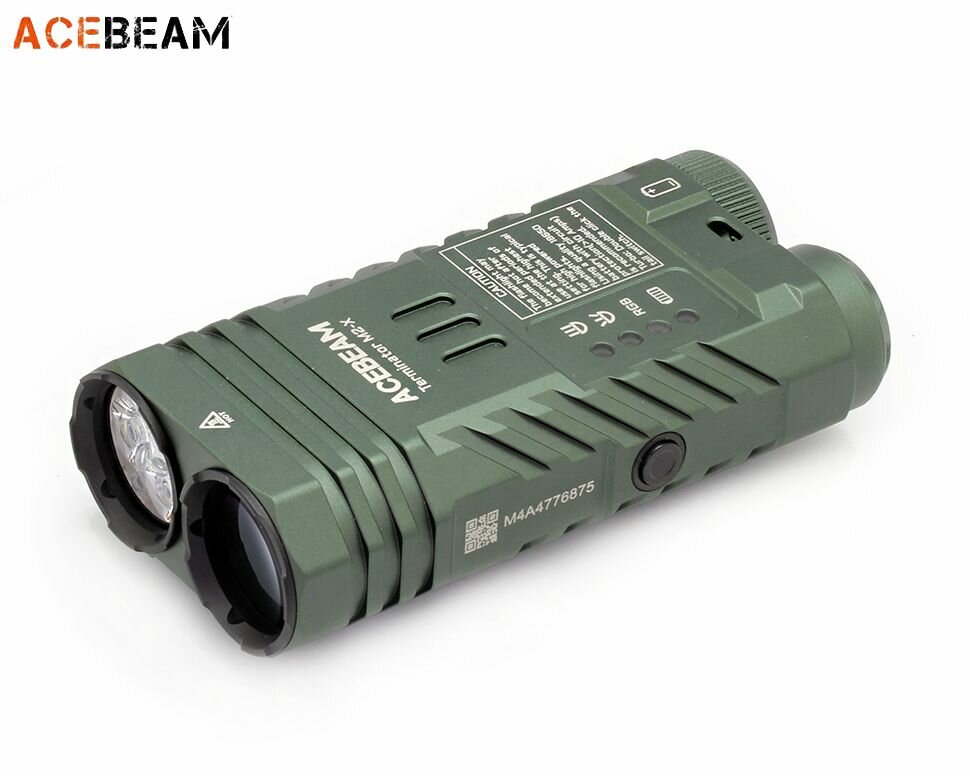 Фонарь Acebeam Terminator M2-X Green (Neutral white), 18650, 2000 люмен (Комплект)