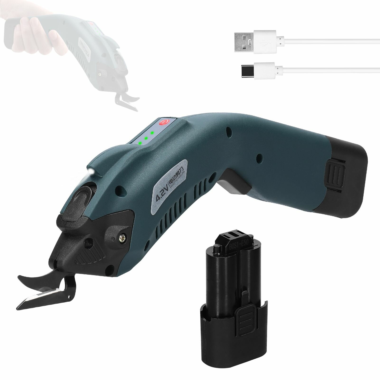 Электрический резак для ткани 4,2 В, высокоскоростной двигатель, портативный