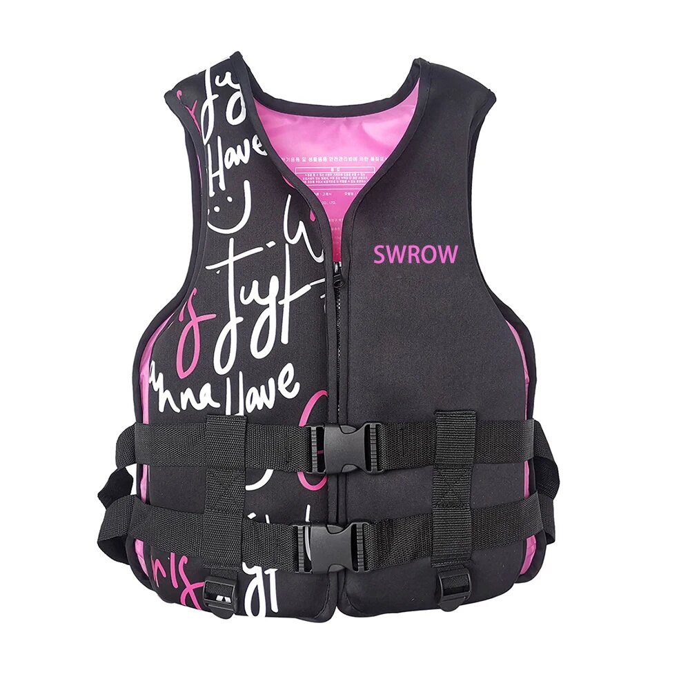 SWROW Спасательный жилет из неопрена для взрослых Розовый, M (40-55KG), 4103 Heizi