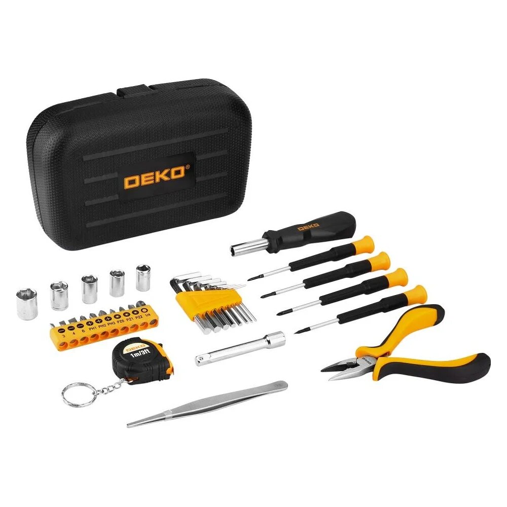 DEKO Набор инструментов для дома TZ32 в чемодане (32 предмета)