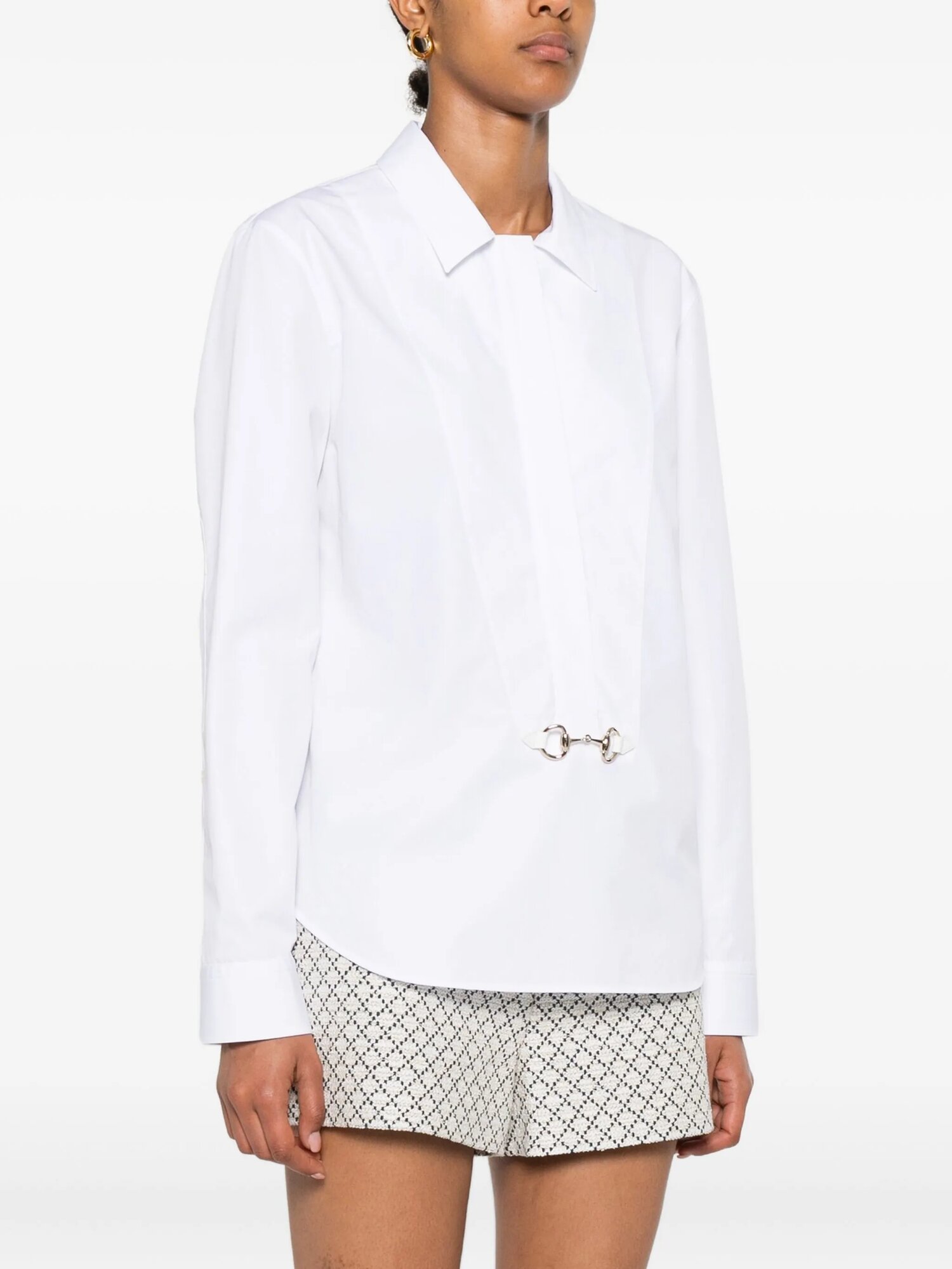 Рубашка GUCCI, размер 40, white — фото 1