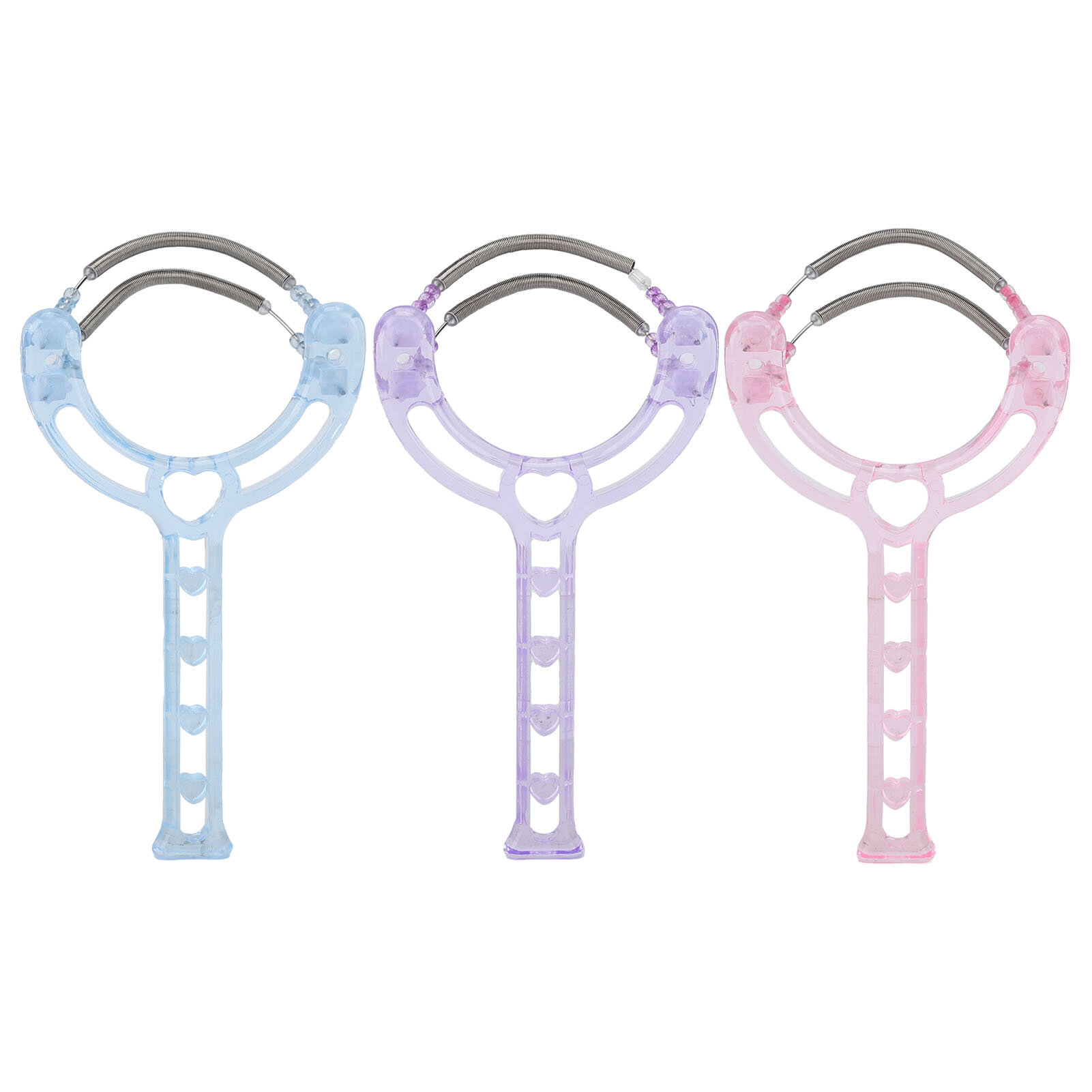 3pcs Удаление волос на лице Весеннее портативное лицевое лицо Эпилятор для женщин бровей в щеке