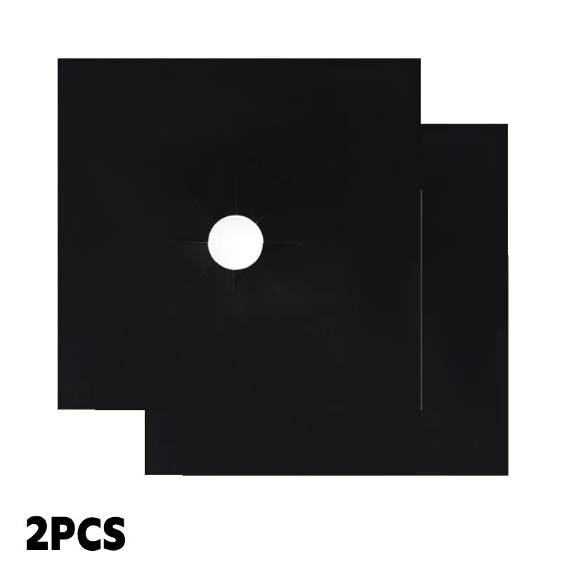 Защитные чехлы для газовой плиты Черный, Black 2PCS