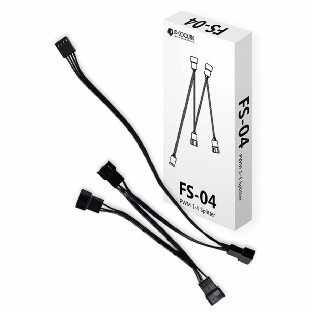 ID - Cooling Разветвитель питания FS - 04 до 4 контактных вентиляторов