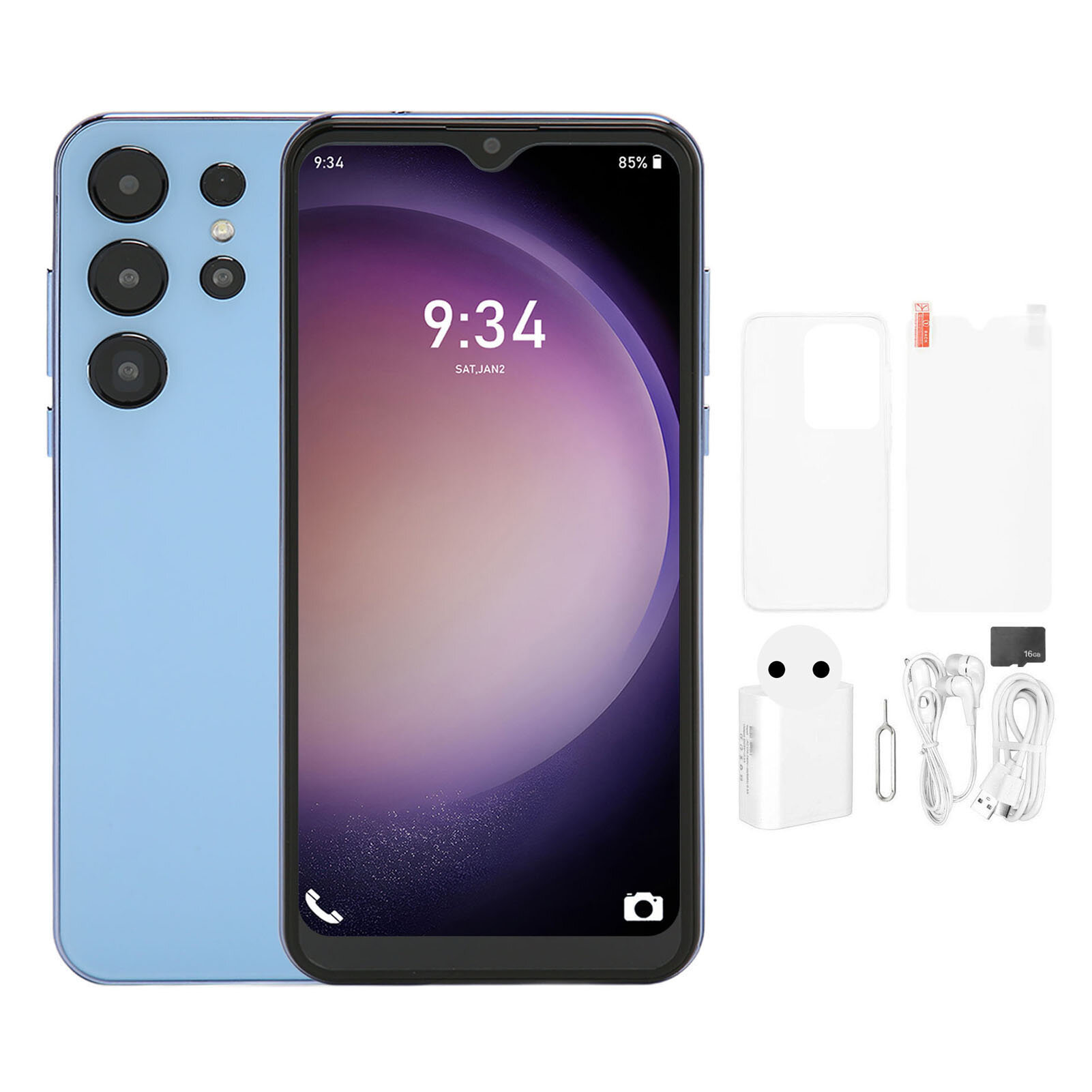 6.5 смартфон со стилусом 4,64ГБ, 13МП, 5000мАч, Android 11, синий, EU