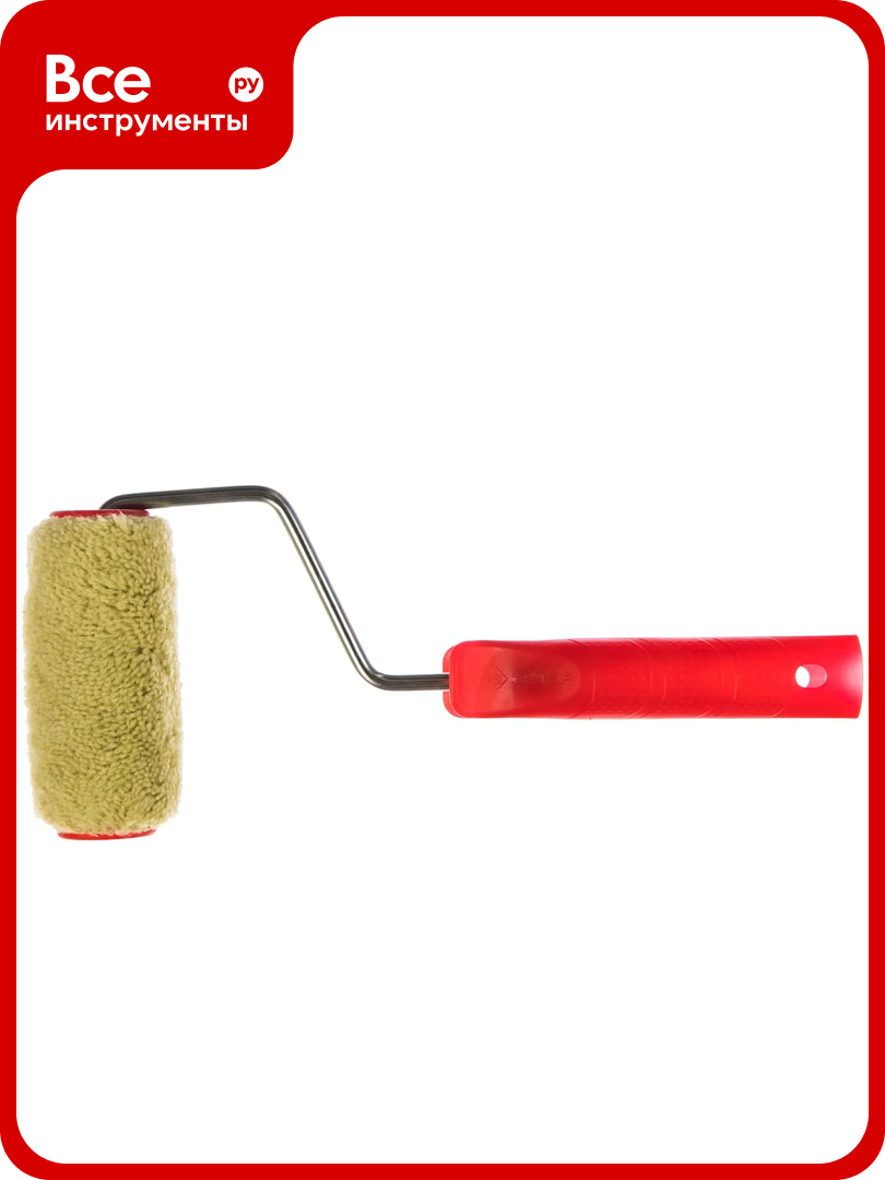 Малярный миди-валик в сборе Зубр синтекс 03503-10, пластик, для окрашивания как гладких