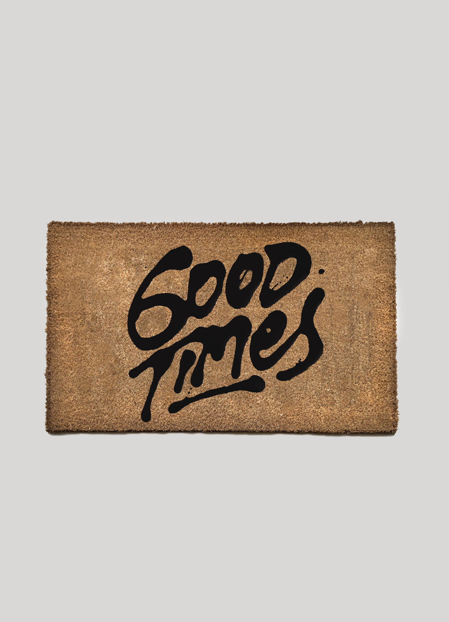 Придверный коврик Kicks Place "Good Times" 60x40см кокосовый, интерьерный подарок