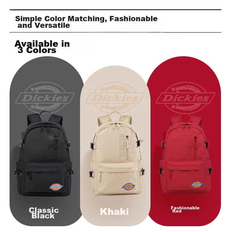 Рюкзак Dickies, Backpack 2024 New Style Travel Bag Large Capacity Can Hold M, большая вместимость, для путешествий, городской, школьный, унисекс
