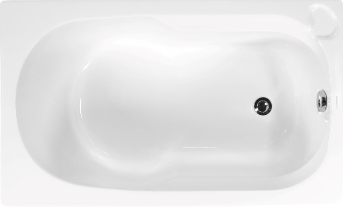 Акриловая ванна Vagnerplast Nike 120x70 см, встраиваемая, ультрабелая, на ножках