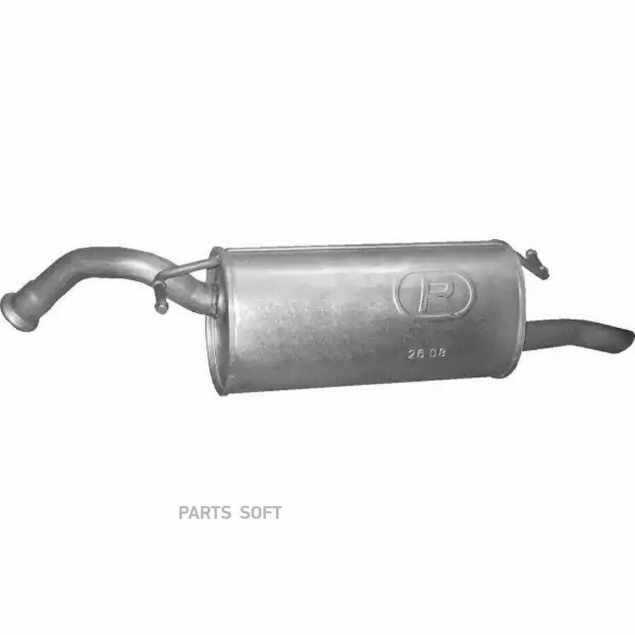 Глушитель задн часть TOYOTA: YARIS VERSO 1.3 99-02 от официального дистрибьютора, POLMOSTROW, артикул 2608